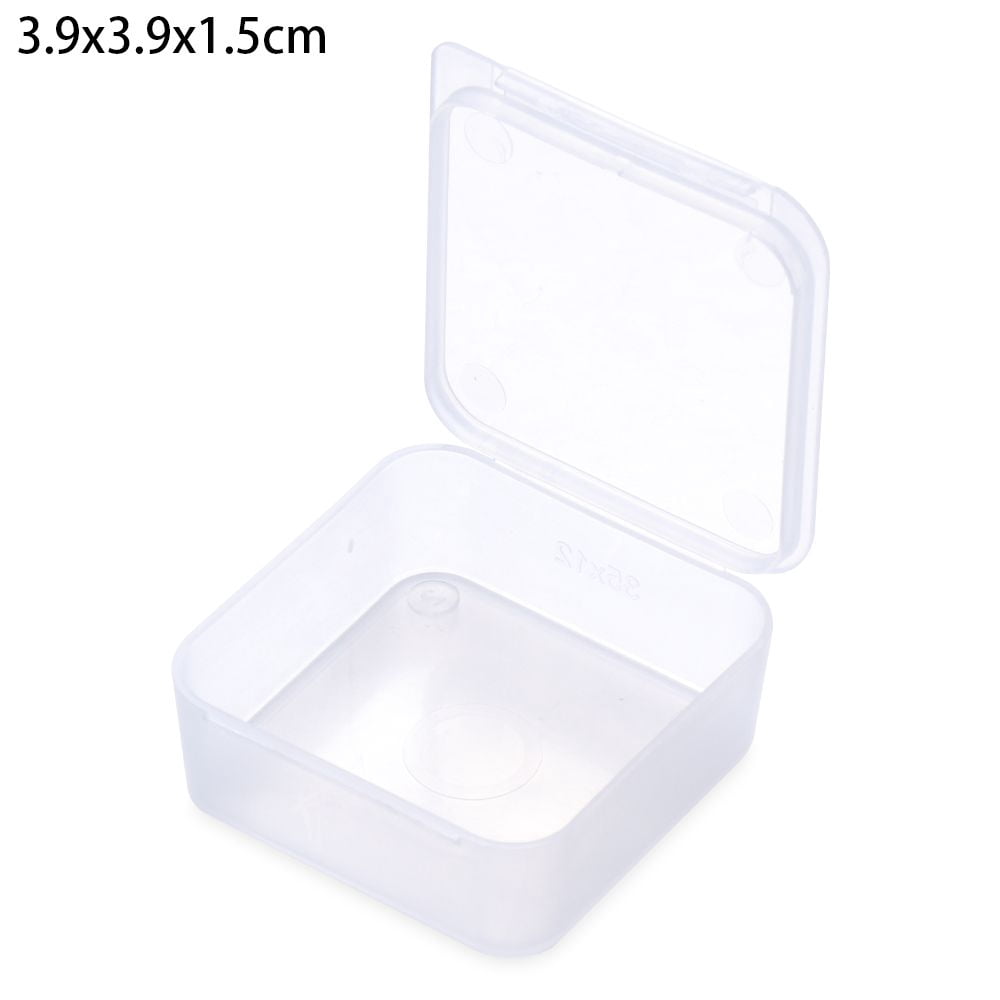 Useful Nail Art Screw Storage Plastic Transparent Small Storage Box ...