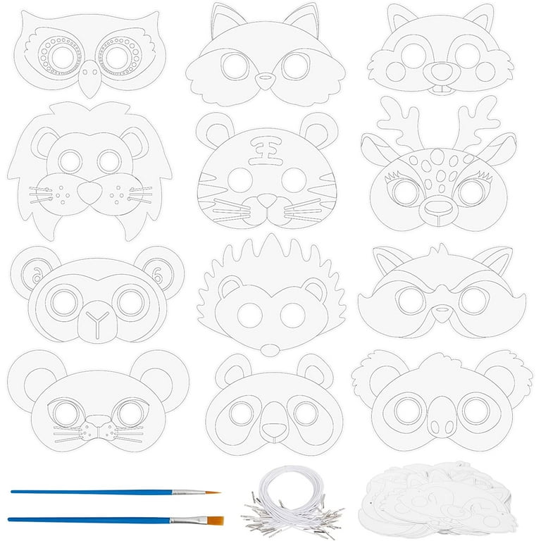 Jungle Animal Masks Templates