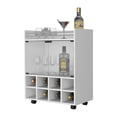 8-Bottle Capacity, Open Storage - Convenient for Drink Display ...