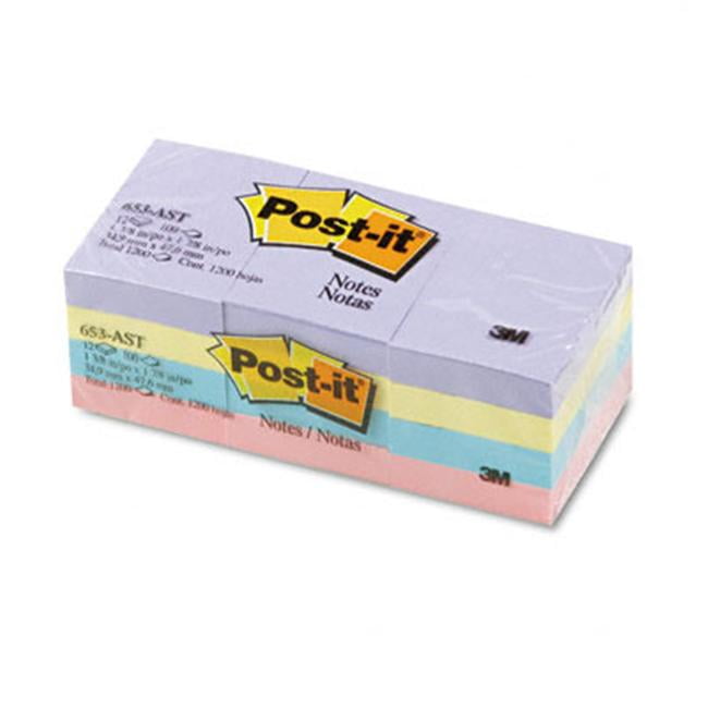 Sticky note Notes Color Notes- 1-1/2 x 2- Pastel Colors- 12 100-Sheet ...