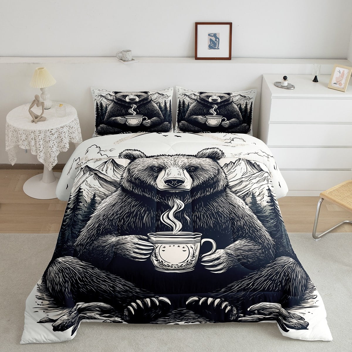 Click here for Erosebridal Cartoon Bear Comforter Sets Full Size... prices