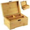 Rzvnmko Vintage Wooden Storage Box, 23x16x7.5cm, Rusty Bronze Fasteners ...