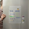 NANMELX Magnetic Week Meal Planner Board, Acrylic Magnet Erase Board ...