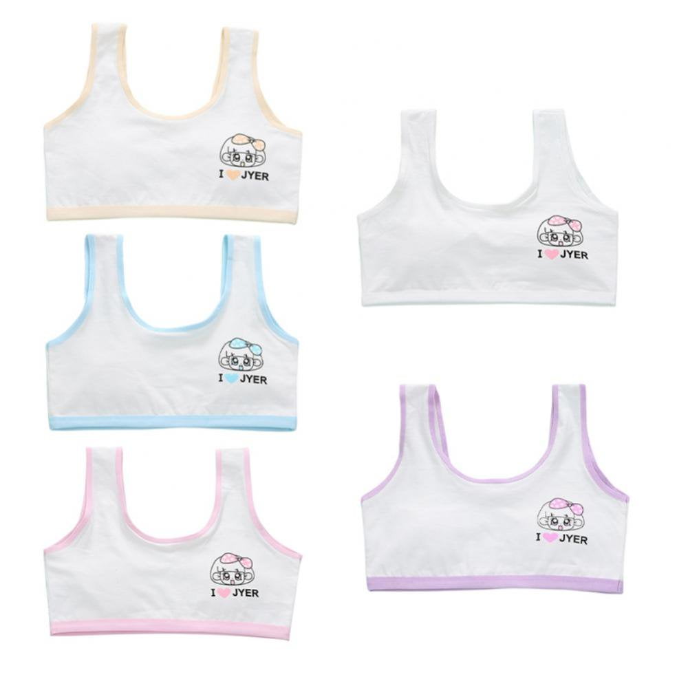 Click here for Ousitaid 5 Pack Girls‘ Cami Crop Training Bra Cott... prices
