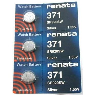Energizer 371/370 1.55V Silver Oxide Watch Batteries, Replace SR920W ...