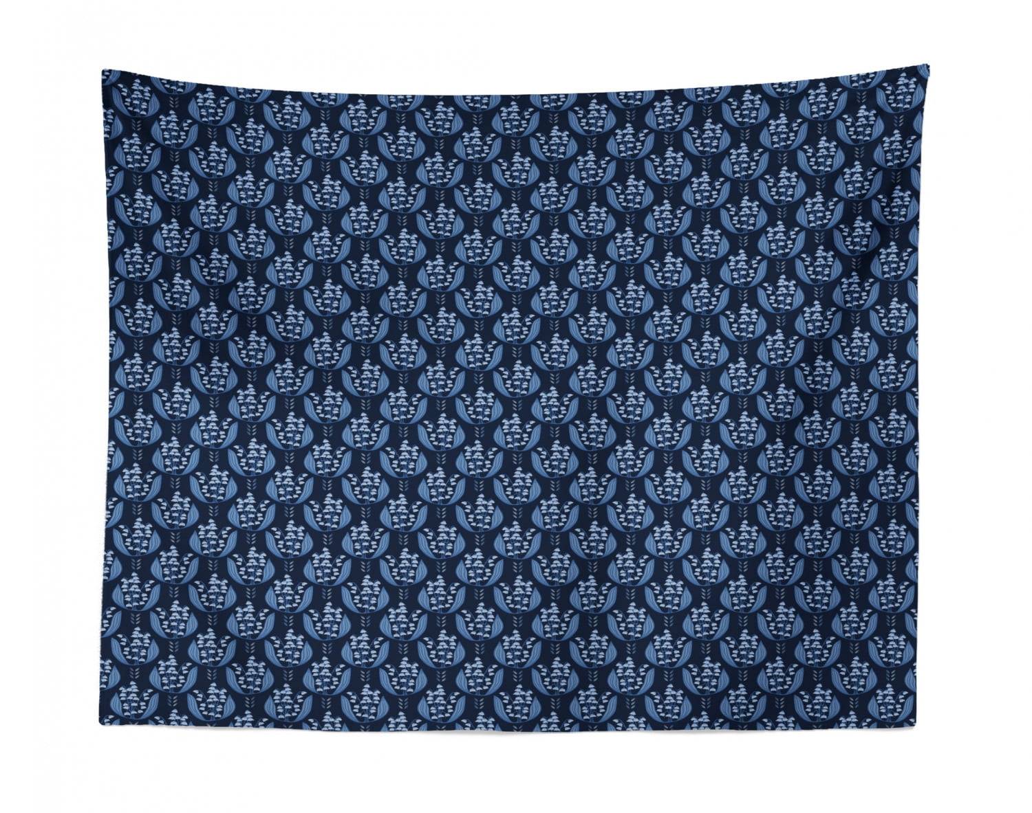 Navy Blue Tapestry, Composition of Underwater Plantation Sea Life ...