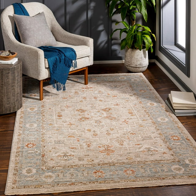 Mark&Day Area Rugs, 8x10 Schardam Traditional Denim Area Rug (7'10" x ...