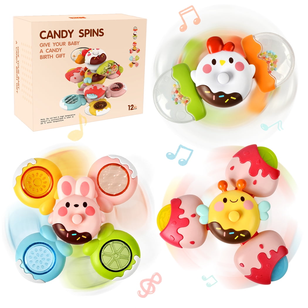 Click here for Coofit Suction Cup Spinner Toys  3pcs Diy Sensory... prices