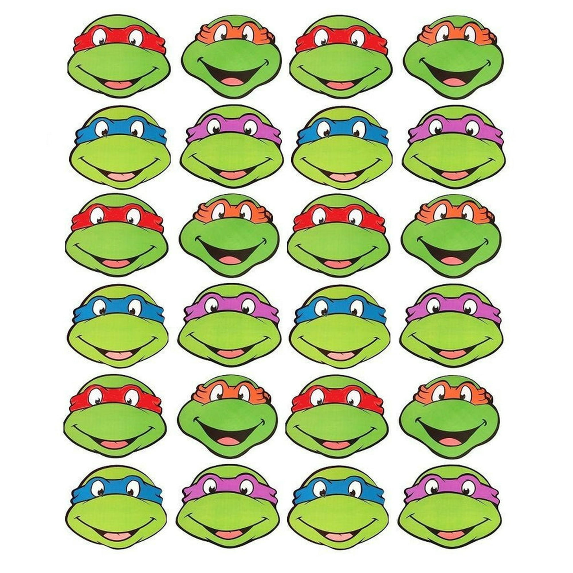 Printable Ninja Turtle Cupcake Toppers