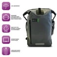 COR Surf Waterproof Dry Bag - Laptop Sleeve Front Zippered Pocket & Storage Backpack - 40L Grey ...