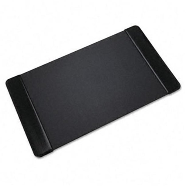 Executive Desk Pad with Leather-Like Side Panels 36 x 20 Black ...