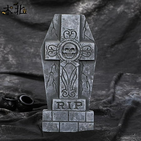 Decorative Props Halloween Tombstone Haunted House Stone Prop Horror ...
