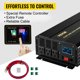 VEVOR 2500 W 5000W Pure Sine Wave Inverter, DC 12V to AC 120V Car ...