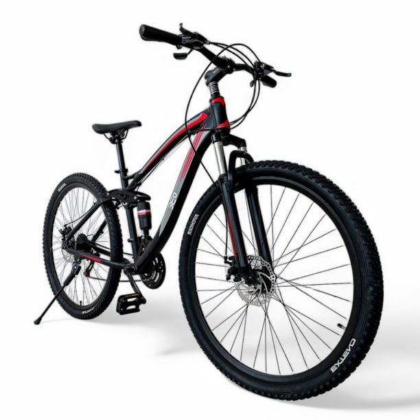 Bicicleta De Montaña Aluminio Doble Suspensión R29 Shimano rojo R29 ...