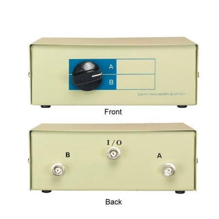 Kentek BNC 2 Way Manual Data Switch Box Female I/O AB Port for Coaxial ...