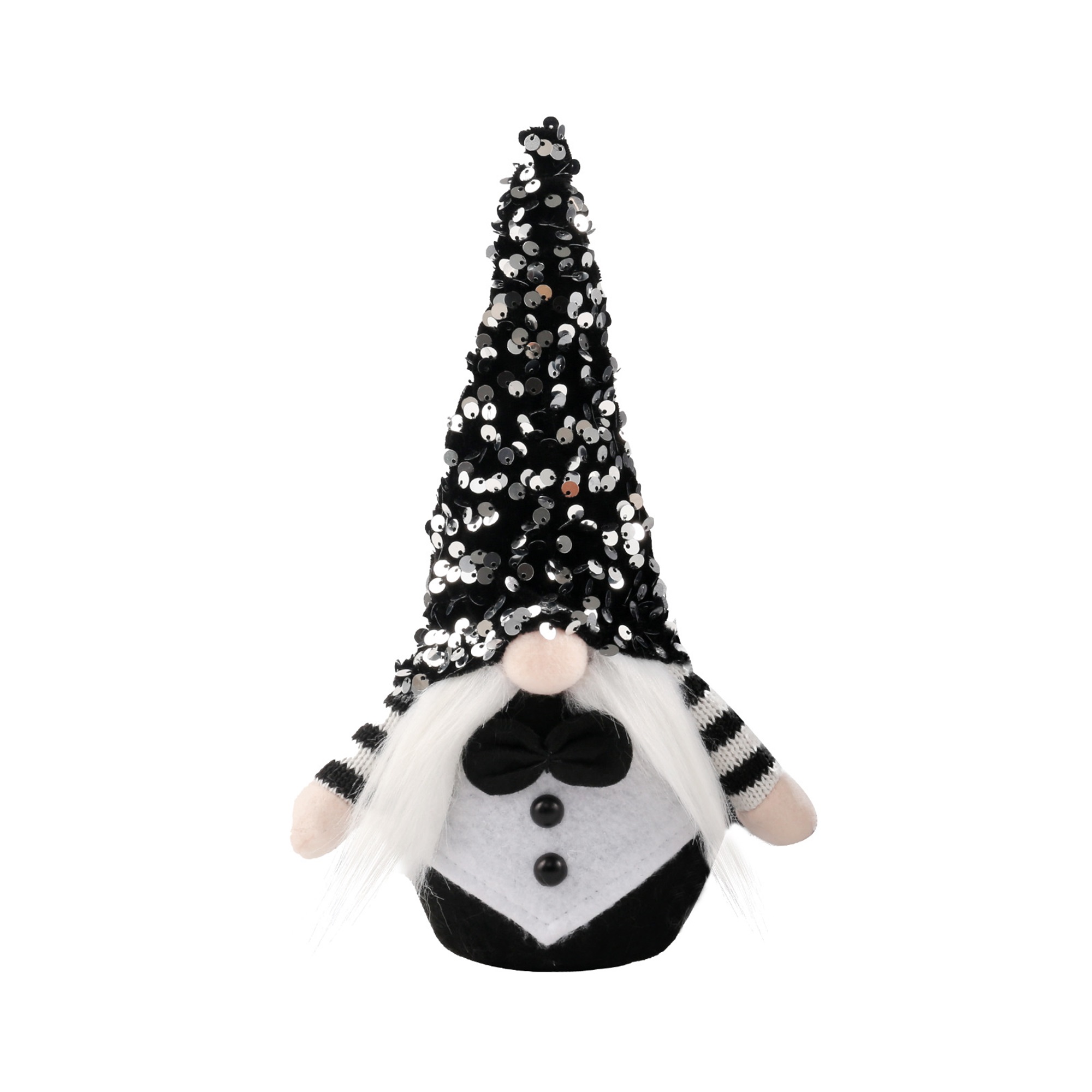 COUTEXYI Wedding Dress Gnome Decoration, Shiny Sequin Bride and Groom ...