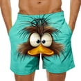 Yaoyar Men Swim Trunks 2026 Funny 3D Cartoon Expression Face Print Mens ...