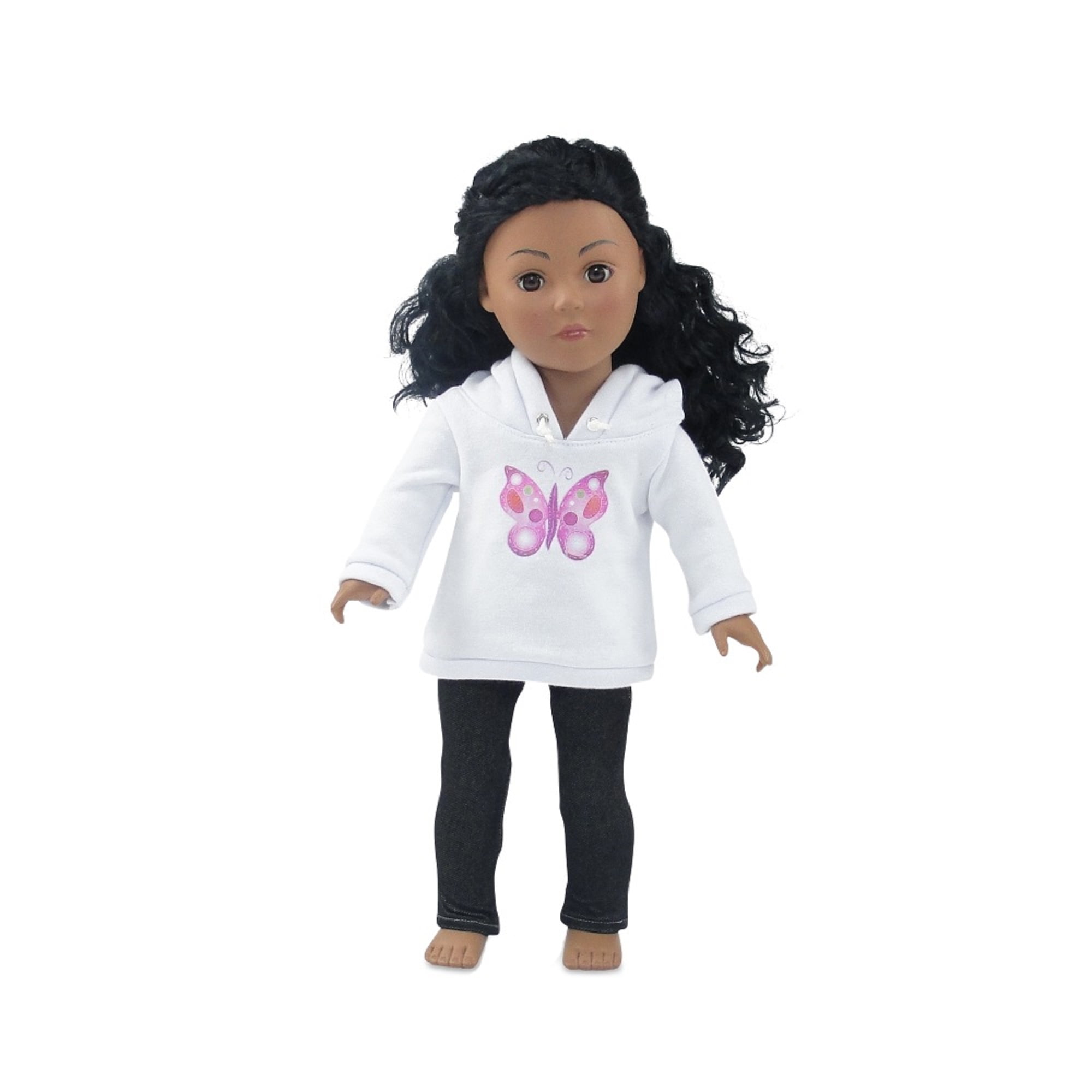 Emily Rose 18 Inch Doll Clothes Casual Outfit - Hooded Sweatshirt with ...