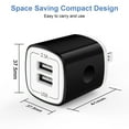 4 Pack Hootek USB Wall Charger Block 2.1A Dual Port USB Charger Block ...