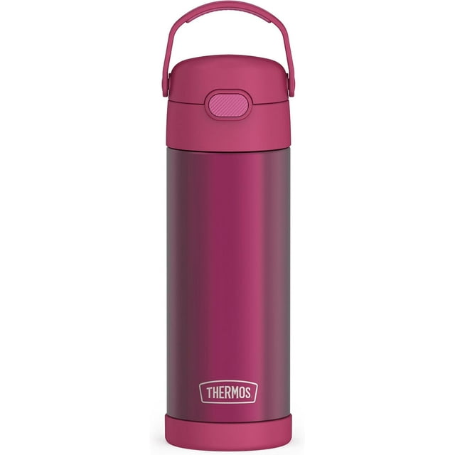 THERMOS FUNTAINER 16 Ounce Stainless Steel Vacuum Insulated Bottle with Wide Spout Lid ...