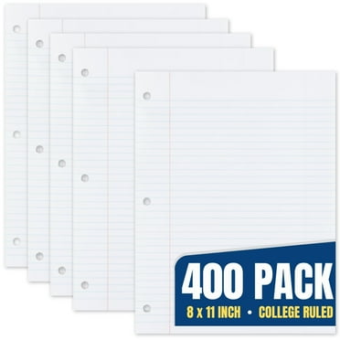Norcom 5-Pack Filler Paper, 150 Sheets, College Ruled, 10.5" x 8 ...