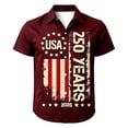 Boys T Shirts Independence Day Crew Neck Cartoon Print Short Sleeve T ...