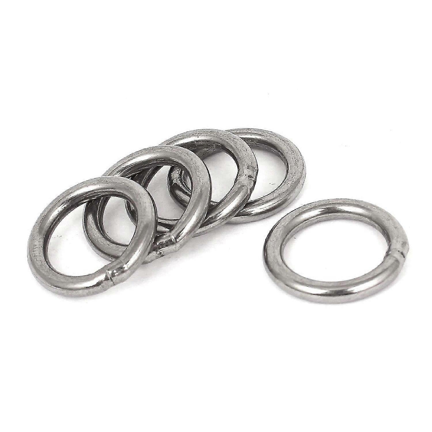 20mm X 3mm Stainless Steel Webbing Strapping Welded O Rings 5 Pcs ...