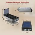CAMPLUX RV Cooktop 2 Burners Slide-in, Outdoor Propane Cooktop Stove ...