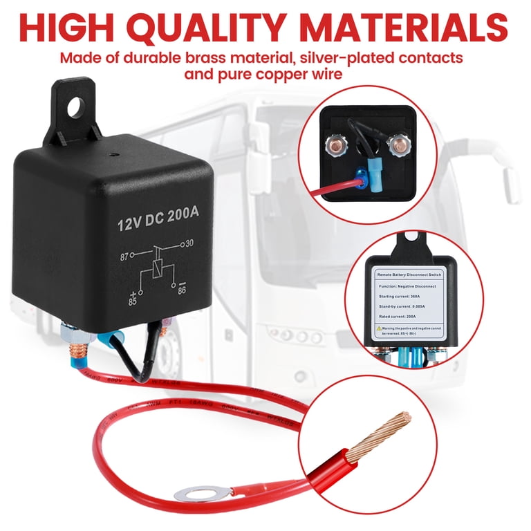 12v Battery Kill Switch 12V Battery Disconnect Cut Off Power Kill