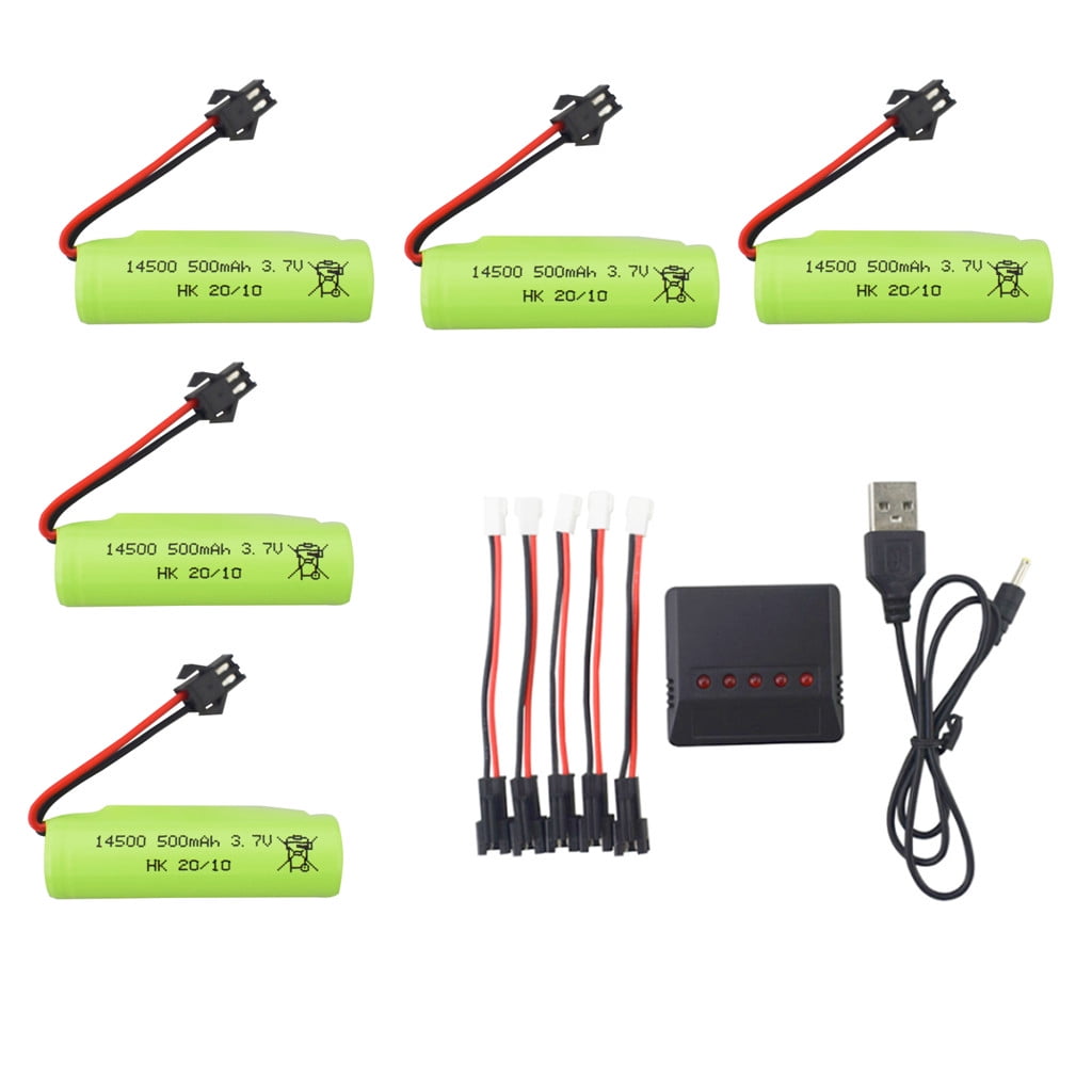 Fytoo 3.7V 500mah lithium battery with 5-in-1 charger For DE35 DE38 ...