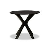Kenji Modern and Contemporary Dark Brown Finished 35-Inch-Wide Round ...