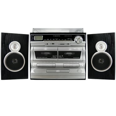 Jensen All-In-One Hi-Fi: CD Player Turntable, Digital AM/FM, Tape ...