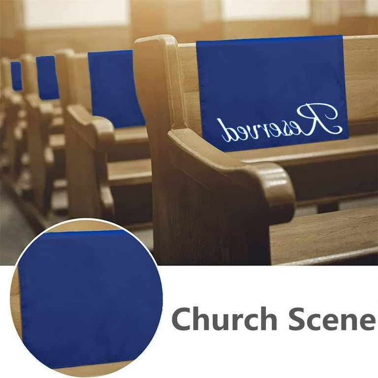 Reserved Signs For Church Pews Reserved Pew Sign | Maroon Velvet