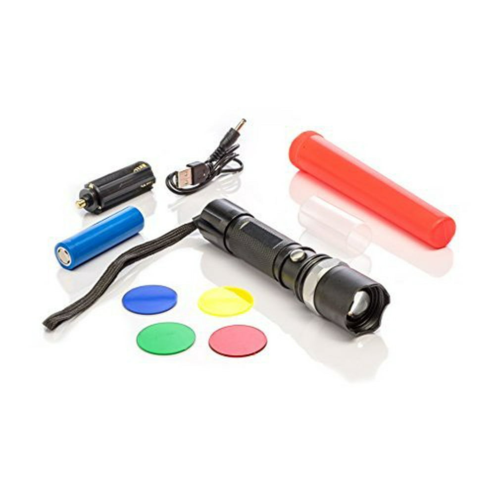 Deluxe 5-Watt Rechargeable Flashlight Set - Traffic Wand (500 Lumens ...