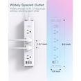 Surge Protector Power Strip - 20 FT Extension Cord, Power Strip with 12 ...