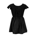 Shopessa Women Tops Casual Solid Color Round Neck Short Sleeve Tops