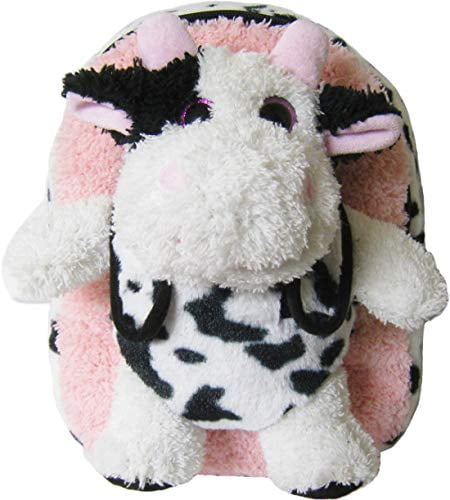 Kreative Kids Adorable Pink cow Plush Backpack w/Shiny Eyes and ...