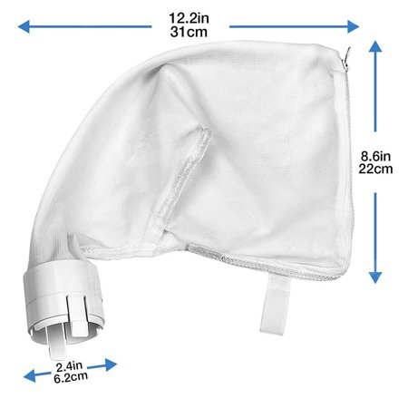 Pool Filter Bag Swimming Pool Filter Component Mesh Zipper Pool ...
