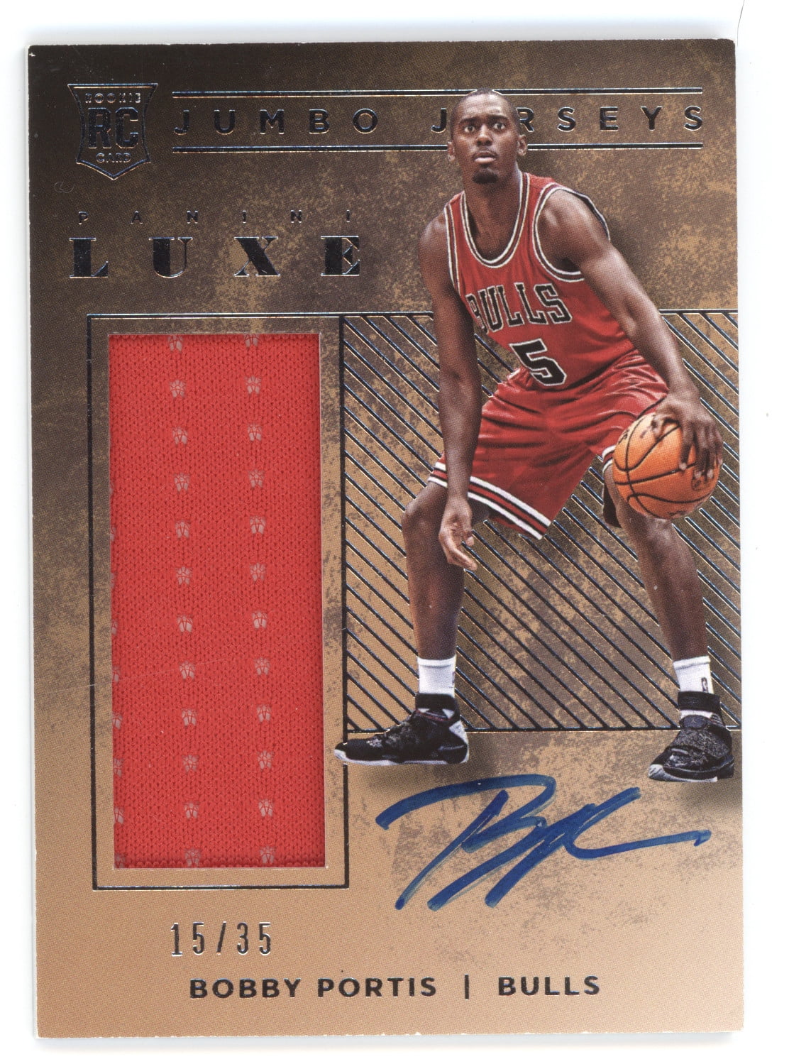 2015 Panini Luxe Jumbo Jerseys Bobby Portis #RJ-BPS /35 RC - Walmart.com