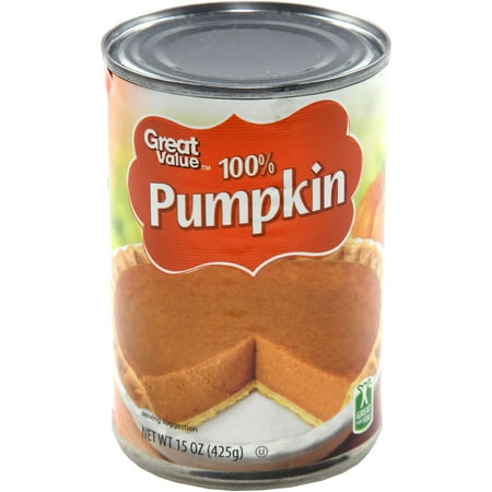 Great Value 100% Pure Pumpkin, 15 oz - Walmart.com