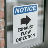 (2 Pack) Exhaust Flow Direction Sign - Walmart.com