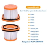 VACUSHOP Replacement Filters for Shark WandVac WS640, WS630, WS632 ...