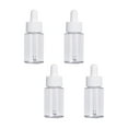 4Pcs Empty Sub Bottle Plastic White Durable Leak Proof for Storage Use ...