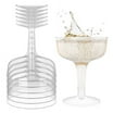TOSSWARE Clear Plastic 6oz Flute Jr Champagne Glass, Set of 48 ...