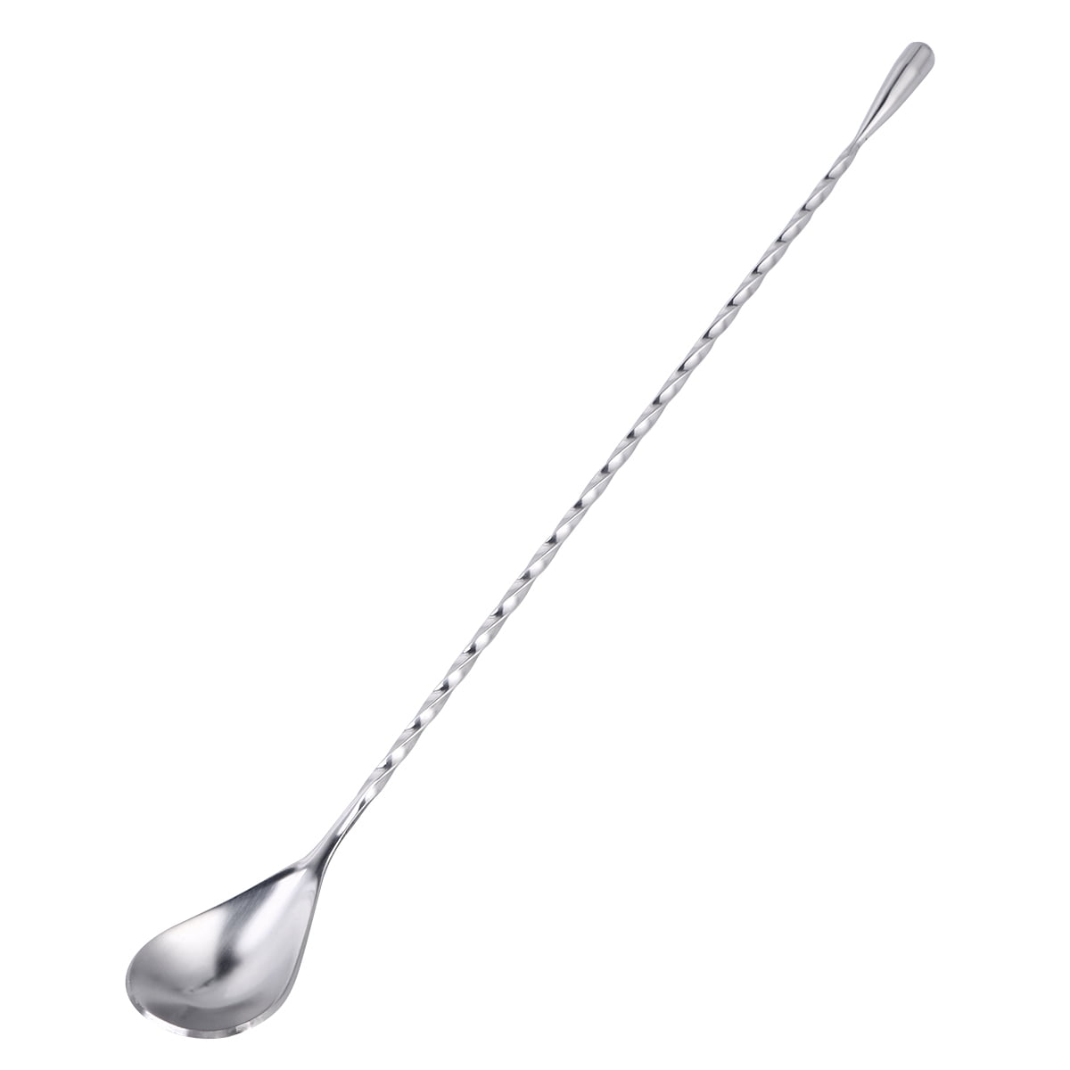 1 Pc Creative Stainless Steel Bar Cocktail Mixing Spoon Spiral Pattern ...