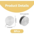 1 Box 8Pcs 304 Stainless Steel Vortex Cuff Earrings Punk Style Jewelry ...