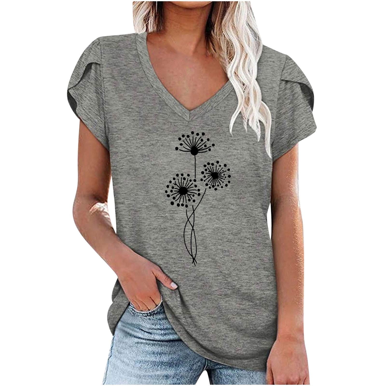 Click here for Eqwljwe Women V-Neck Tops Fashion Womens Summer V-... prices