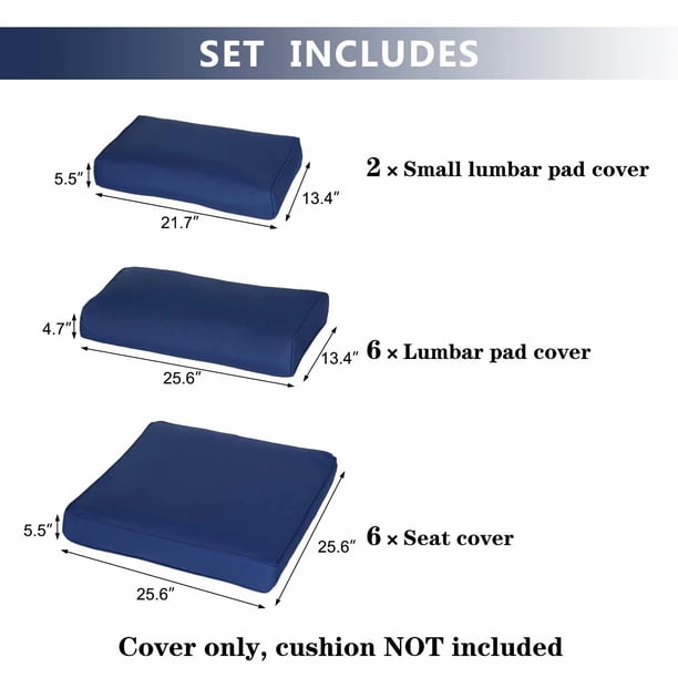 Kinbor Patio Wicker Furniture Sectional Sofa Seat Rattan Patio Seating ...