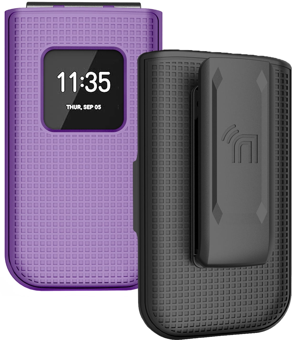 Case with Clip for Nokia 2720 V Flip Phone, Nakedcellphone [Purple ...
