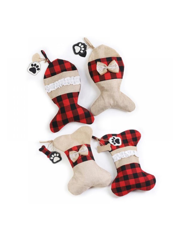 Dog Christmas Stockings in Indoor Christmas Decorations - Walmart.com